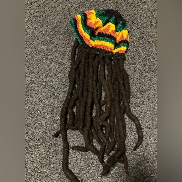 Other | Colorful Rasta Knit Hat With Dreadlocks Wig | Poshmark